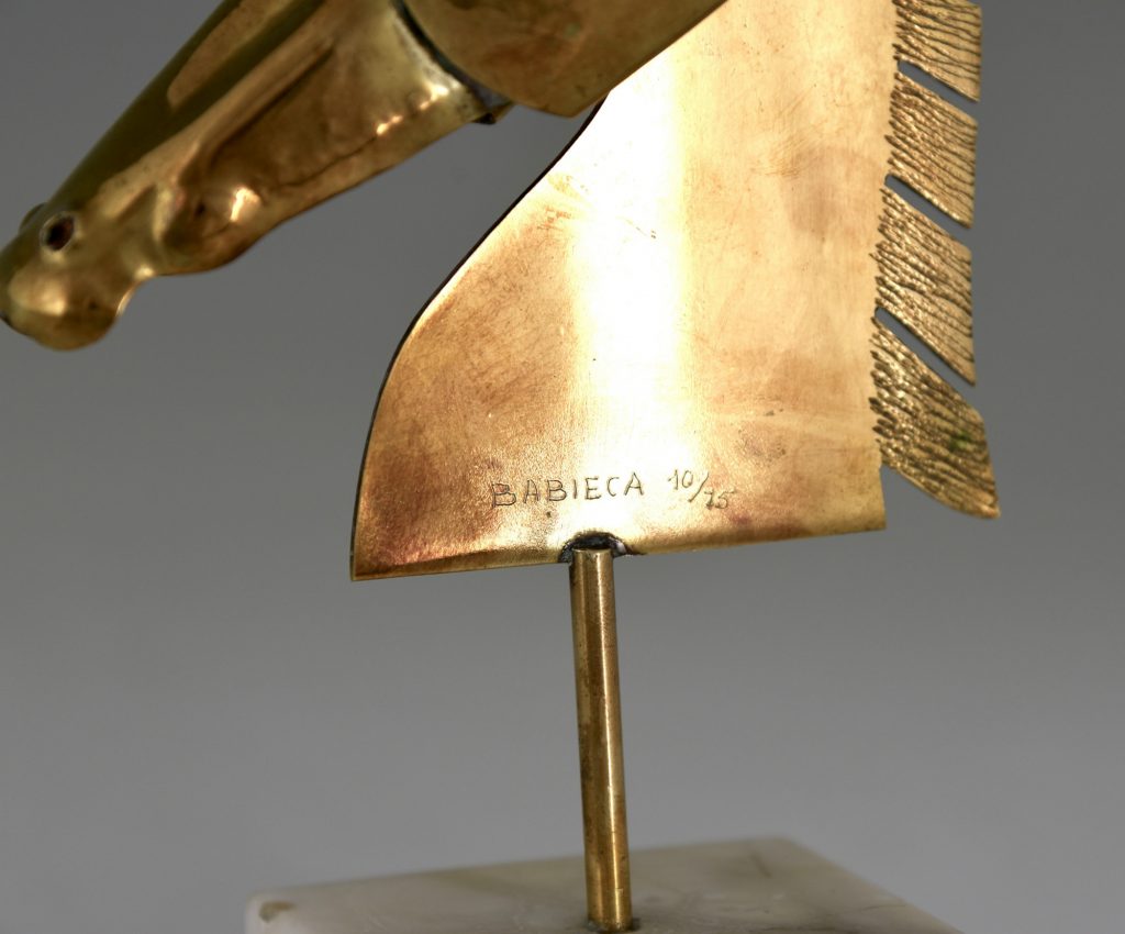 Spanish seventies sculpture of a horse head – Deconamic