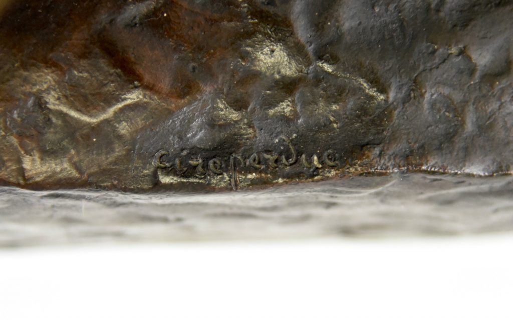 Art Deco bronze sculpture nude lady with borzoi dog. - Deconamic