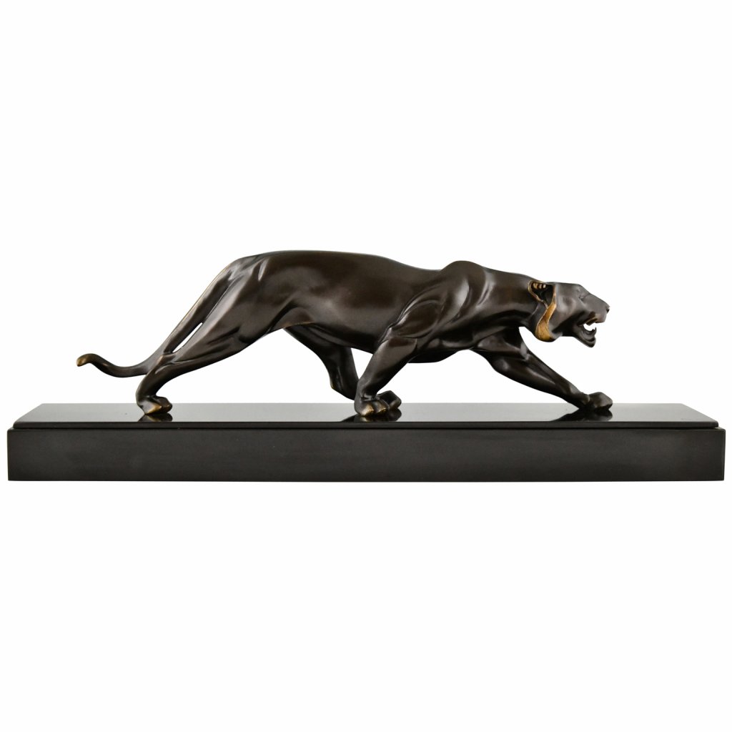 Art Deco bronze sculpture of a panther - Deconamic Art Deco bronze sculpture of a panther - Deconamic