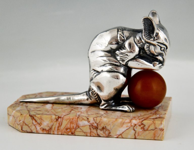 Art Deco mouse bookends. - Deconamic