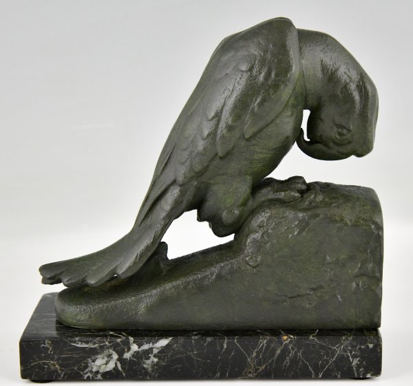 Art Deco parrot bookends. - Deconamic