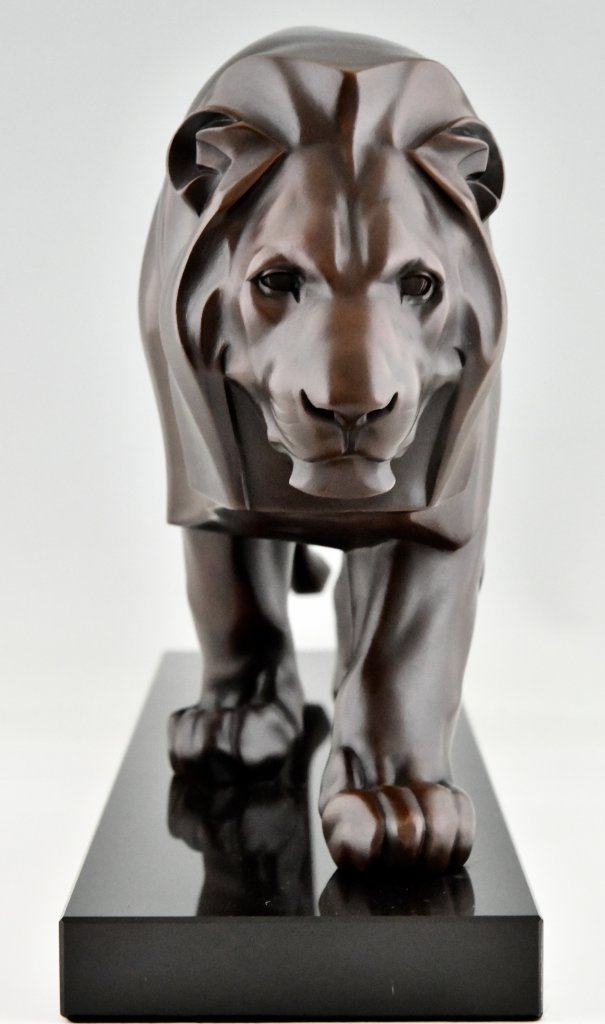 Art Deco style LION sculpture - Deconamic