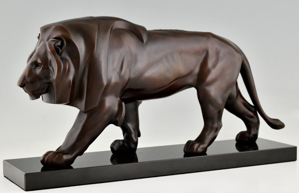 Art Deco style LION sculpture - Deconamic