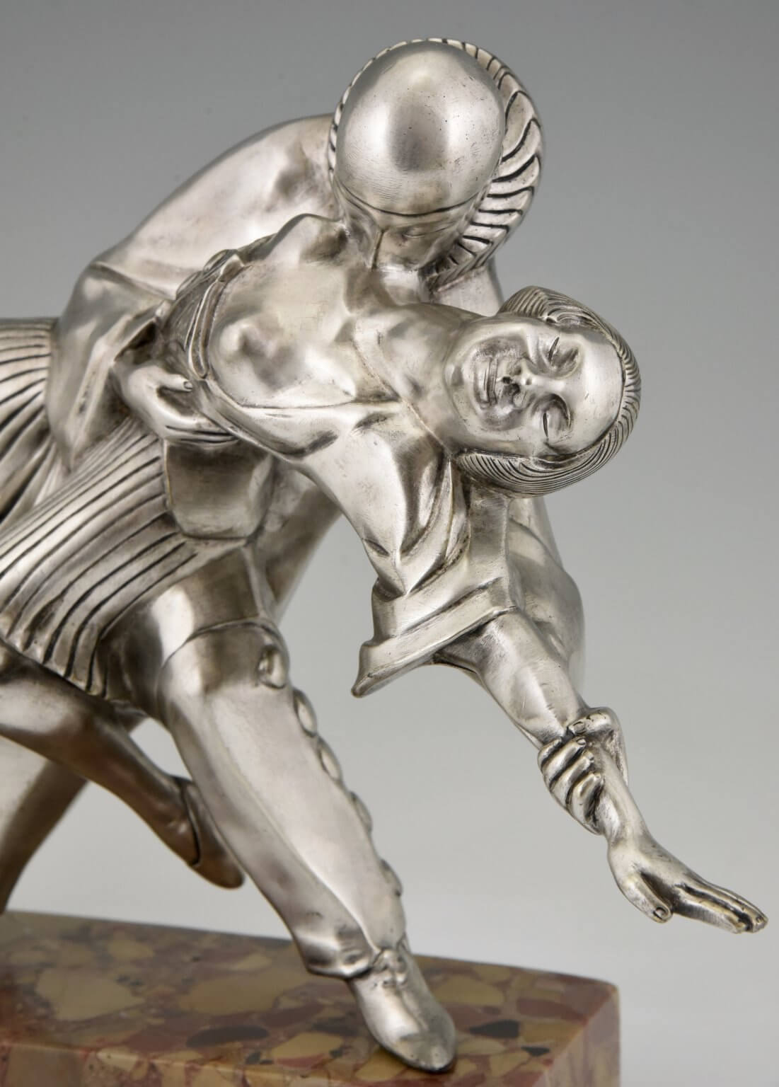Art Deco bronze sculpture cubist dancers Tango - Deconamic