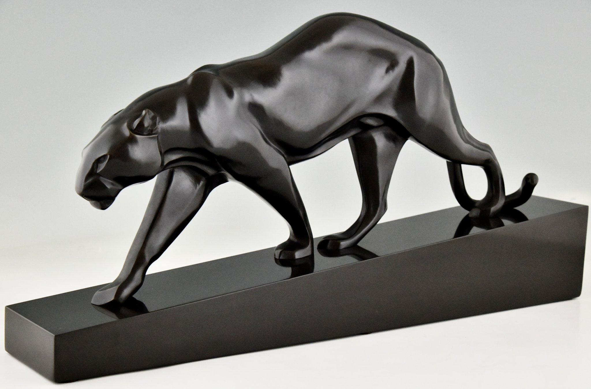 Art Deco bronze sculpture of a panther 65 cm. - Deconamic