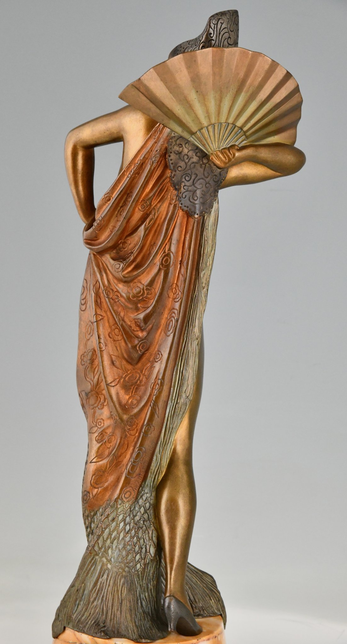 Art Deco bronze sculpture of a Spanish dancer. - Deconamic