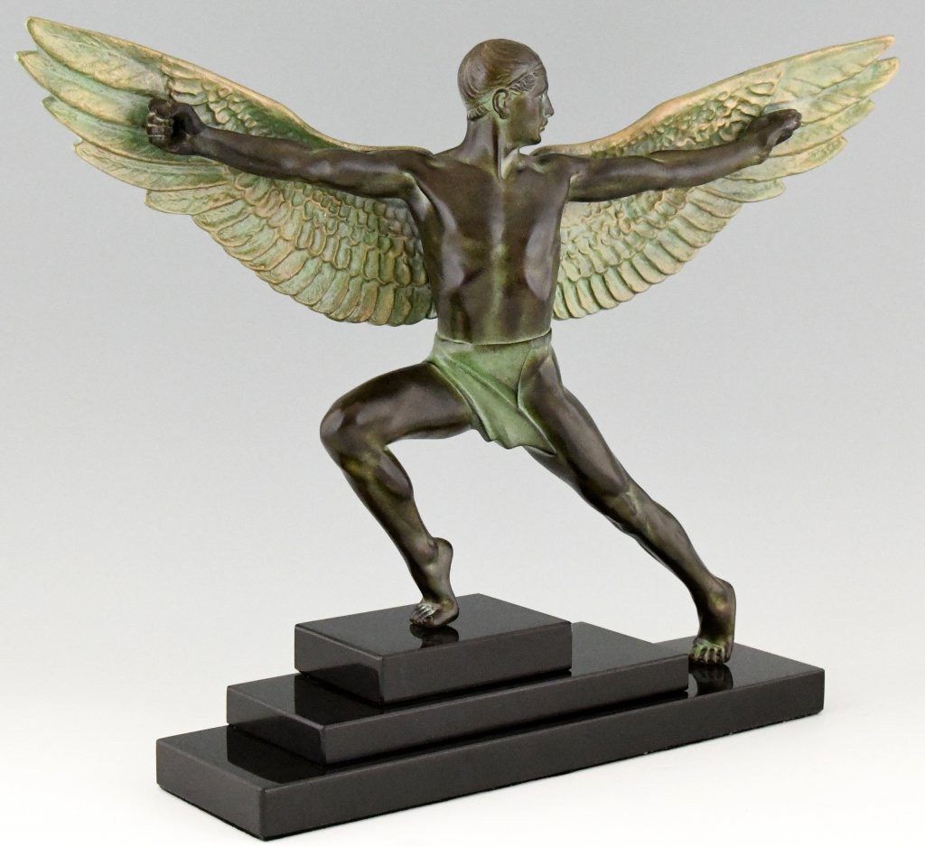 Art Deco style sculpture ICARUS - Deconamic