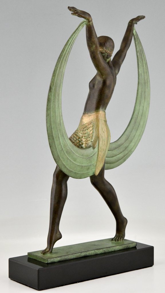 Art Deco style sculpture of a dancer LYSIS - Deconamic