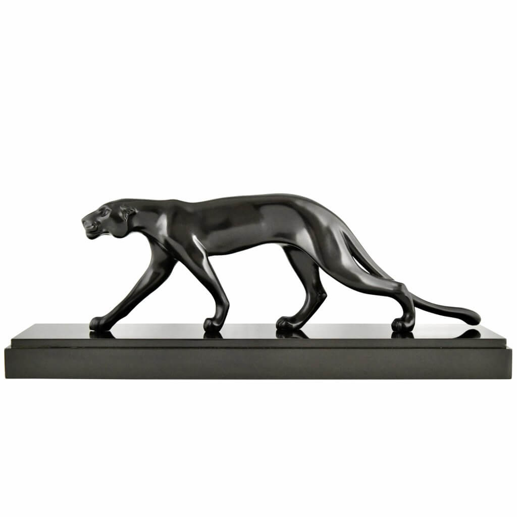 Art Deco Sculpture Of A Panther Deconamic